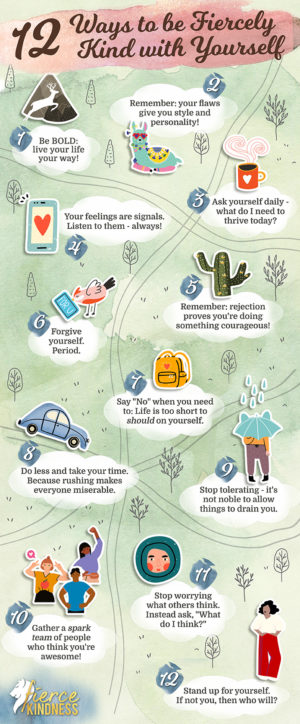 12 Ways to Be Fiercely Kind with Yourself! (Infographic) | Fierce ...