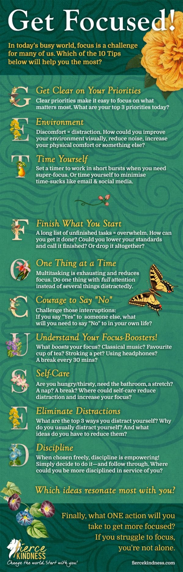 10 Practical Ways to Help You Get Focused (Infographic) | Fierce ...